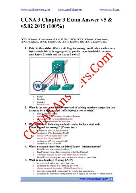 ccna 3 chapter 3 exam answer v5