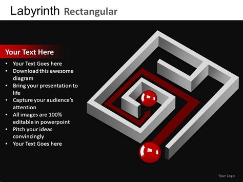 Labyrinth Rectangular Powerpoint Presentation Slides DB Presentation Graphics Presentation