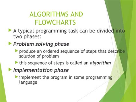 introduction to algorithms and flow charts ppt