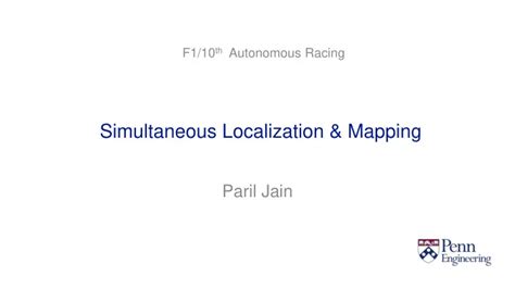 Ppt Simultaneous Localization And Mapping Paril Jain Previous Week