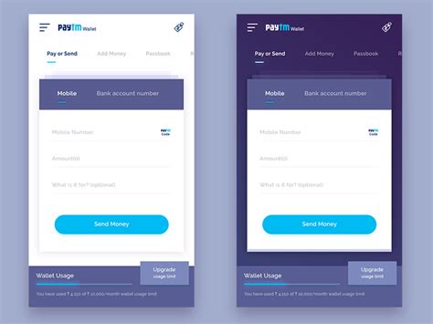 Paytm Wallet Mobile App Design User Interface Design Design