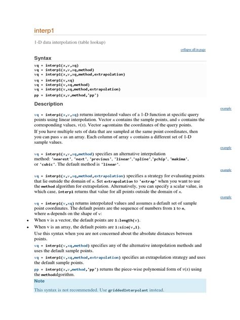 interp 1 pdf interpolation spline mathematics