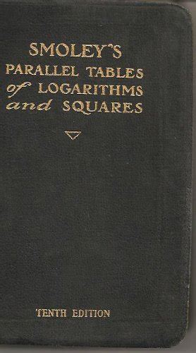 Parallel Tables Of Logarithms And Squares C K Smoley 9780291394750 Books
