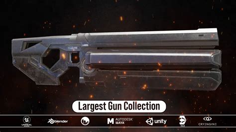 78 Game Ready Gun Asset Optimized Flippednormals