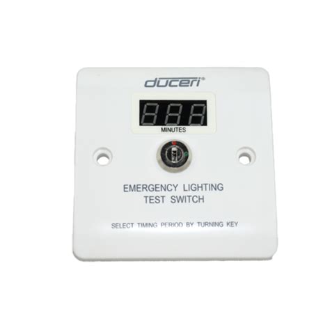 Esp Emts Duceri Emergency Light Lcd Test Switch