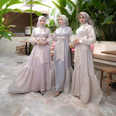 Jual Syabil Dress Fress Bross Seqaa Official Dress Muslim Wanita