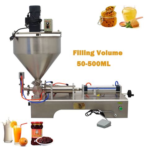 Techtongda Paste Filling Machine Pneumatic 50 500ml Stainless Steel