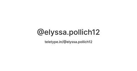Elyssapollich12 — Teletype