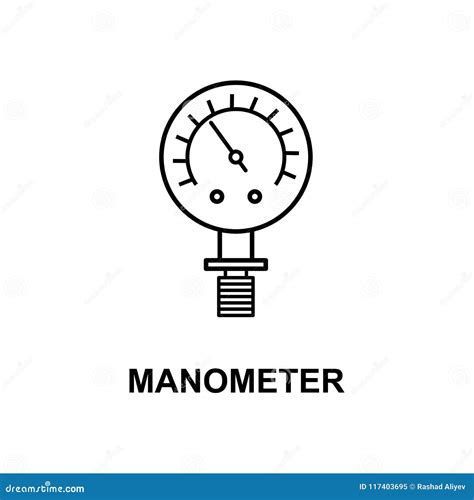 Manometer Icon Element Of Measuring Instruments Icon With Name For Mobile Concept And Web Apps