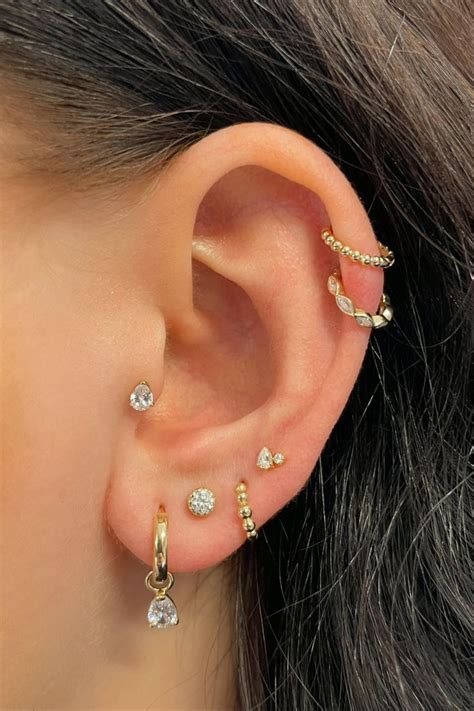 Cartilage Earring Inspiration Helix Double Helix Tragus And Lobes Artofit