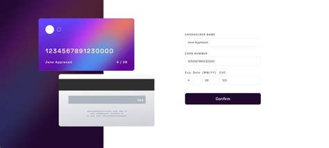 Launched Interactive Card Details Form With React Mariam Buzaladze Posted On The Topic Linkedin