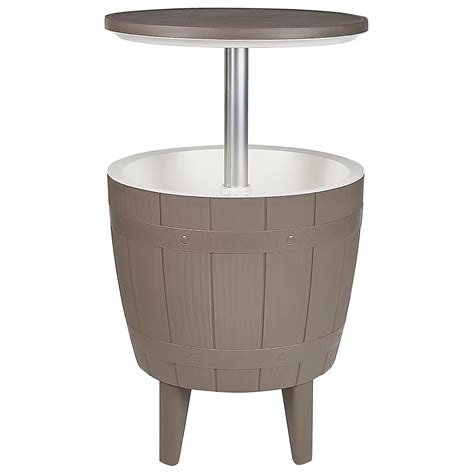 Garden Table Synthetic Material Taupe Silg
