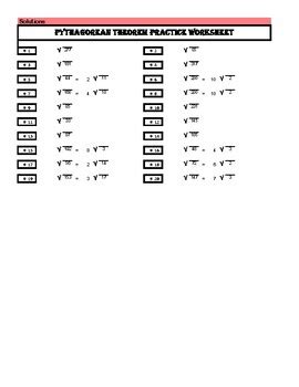 Pythagorean Theorem Practice Problems By MS Frizzells Math Worksheets