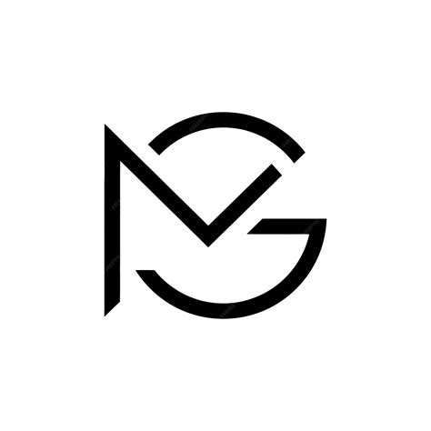 Création De Logo Mg Initiales Logo De Lettre Initiale Vecteur Premium