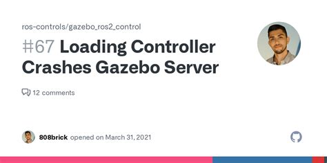 loading controller crashes gazebo server · issue 67 · ros controls