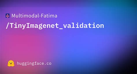 Multimodal Fatima Tinyimagenet Validation At Main
