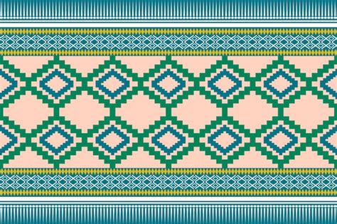 Premium Vector Abstract Geometric Ethnic Seamless Pattern Geometric Ethnic Pattern Fabric Style