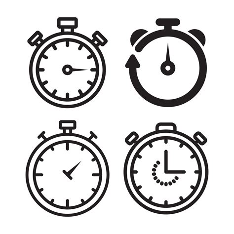 Stopwatch Icon Vector 24397631 Vector Art At Vecteezy