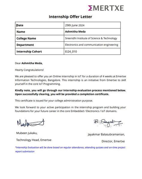 Ashmitha Meda On Linkedin Iot Emertxe