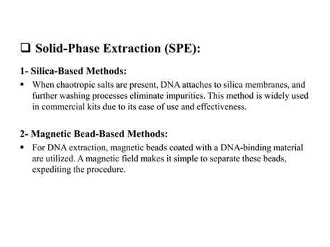 Dna Extraction And Quantification In Forensic Science Pptx Chemistry