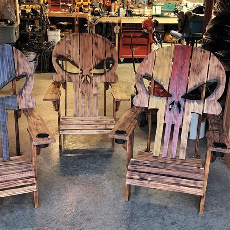Skull Chair Diy Template Set Hardboard Mdf Etsy