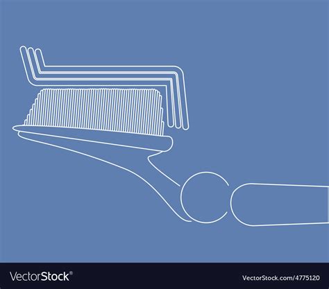 Toothbrush Royalty Free Vector Image Vectorstock