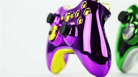 Custom Chrome Controllers Xbox 360 Modded Controllers Controller Chaos Youtube