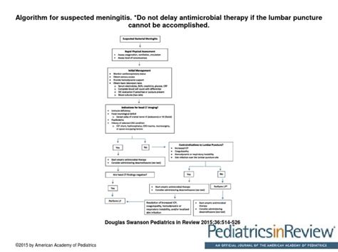 Algorithm For Suspected Meningitis Do Not Delay Antimicrobial Therapy If The Lumbar Puncture