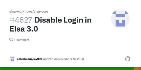 Disable Login In Elsa 30 · Issue 4627 · Elsa Workflowselsa Core · Github