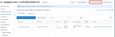hands on lab quick backup and restore apsaradb for mongodb alibaba