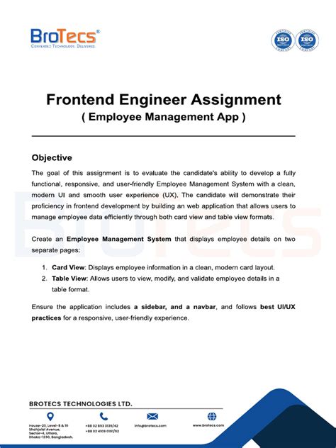 Frontend Engineer Assignment Pdf