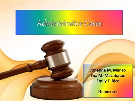 Samples Of Decided Administrative Cases In The Philippines Pptx