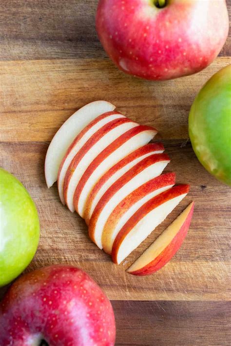 Thin Green Apple Slices