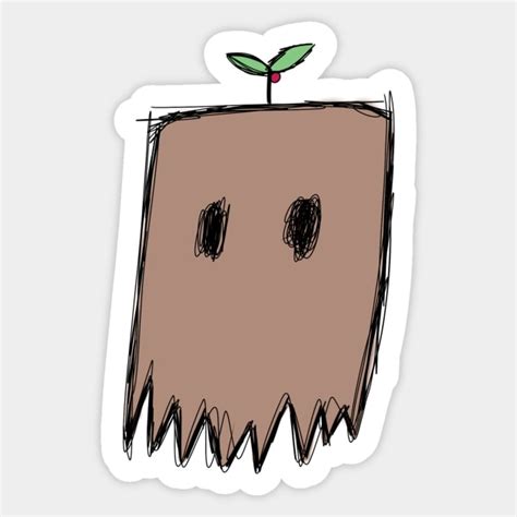Paper Bag Ghost Ravenrarities Sticker Teepublic