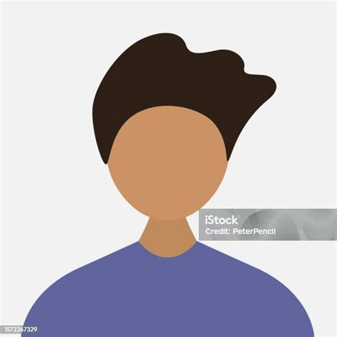 추상 아바타 아이콘 소셜 네트워크 및 응용 프로그램에 대한 다양한 빈 얼굴 프로필 벡터 그림 남자에 대한 스톡 벡터 아트 및 기타 이미지 Istock