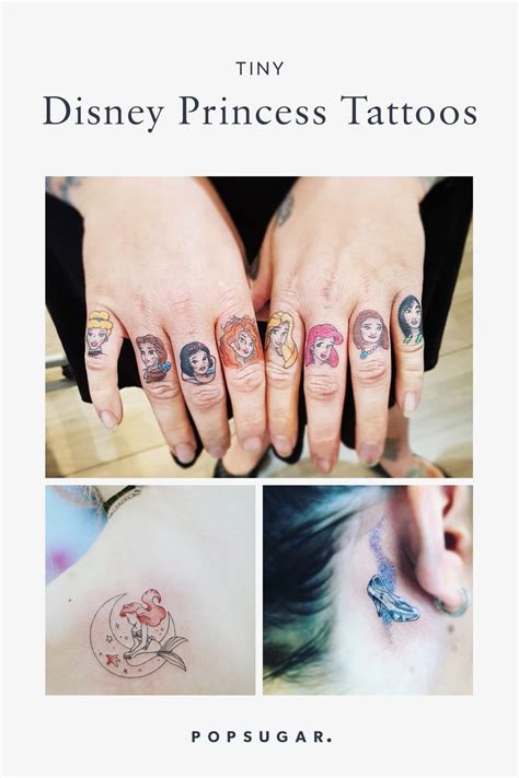 Tiny Disney Princess Tattoos Ps Love
