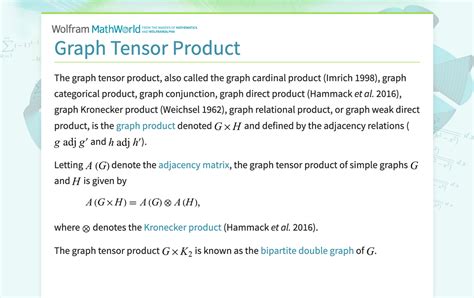 Graph Tensor Product From Wolfram Mathworld