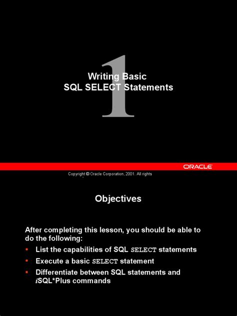 Writing Basic Sql Select Statements Reserved Pdf Sql Oracle Database