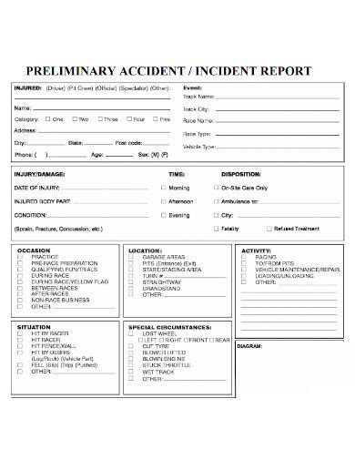 Free 10 Preliminary Incident Report Samples In Pdf
