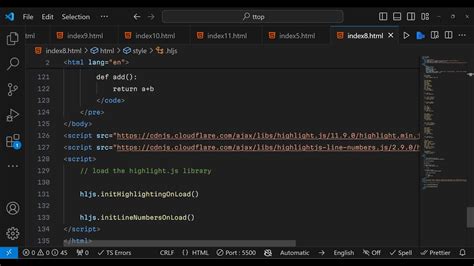 Javascript Highlightjs Syntax Highlighter Example To Highlight Source