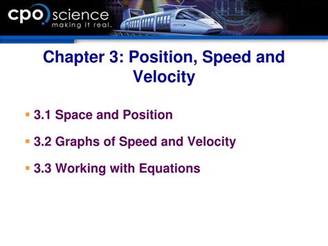 PPT Chapter Position Speed And Velocity PowerPoint Presentation Free Download ID
