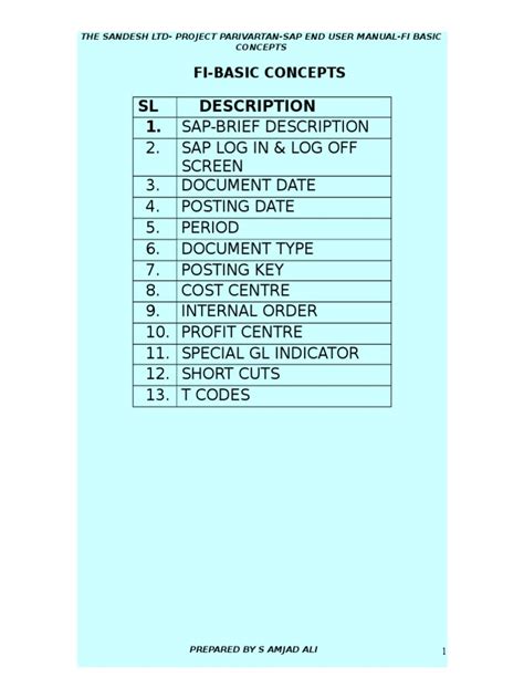 Sap Basic Concepts Pdf Debits And Credits Sap Se