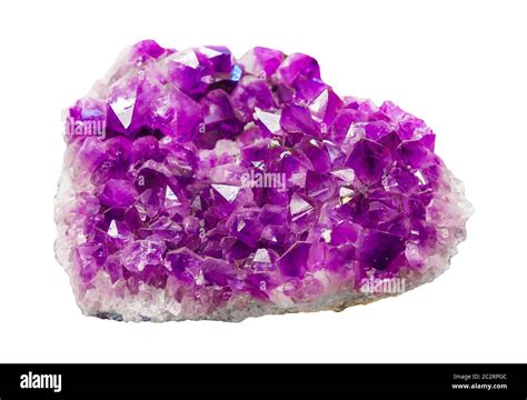 Violet Crystal Stone Macro Mineral Purple Rough Amethyst Quartz