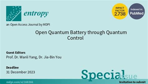 entropy mdpi on linkedin specialissue quantumbatteries
