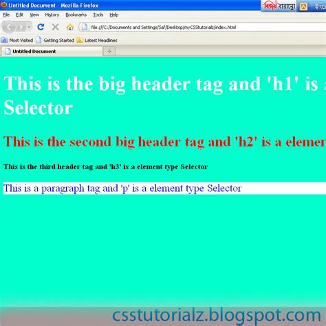 Online Earning Marketing Sharing Csstutorialz 5 Introduction To Css Selector Element Type