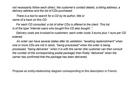 Solved Series Of Exercises On The Entity Model Association