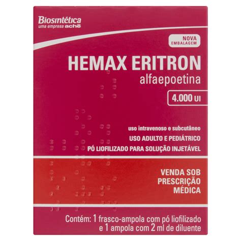 Hemax Eritr 4000ui S3 Med 1 Ampola