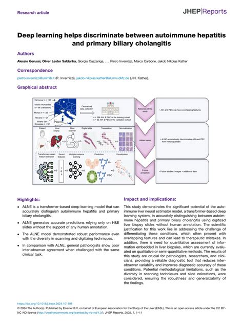Pdf Deep Learning Helps Discriminating Autoimmune Hepatitis And