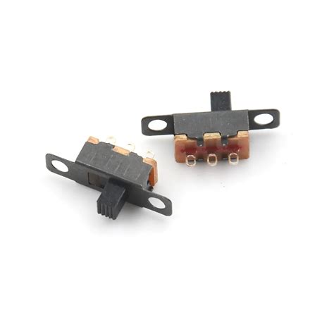 100pcs mini size black spdt slide switch for small diy power electronic