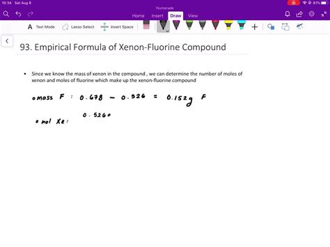 Solved A Compound Containing Xenon And Fluorine Was Prepared By Shining Sunlight On A Mixture Of